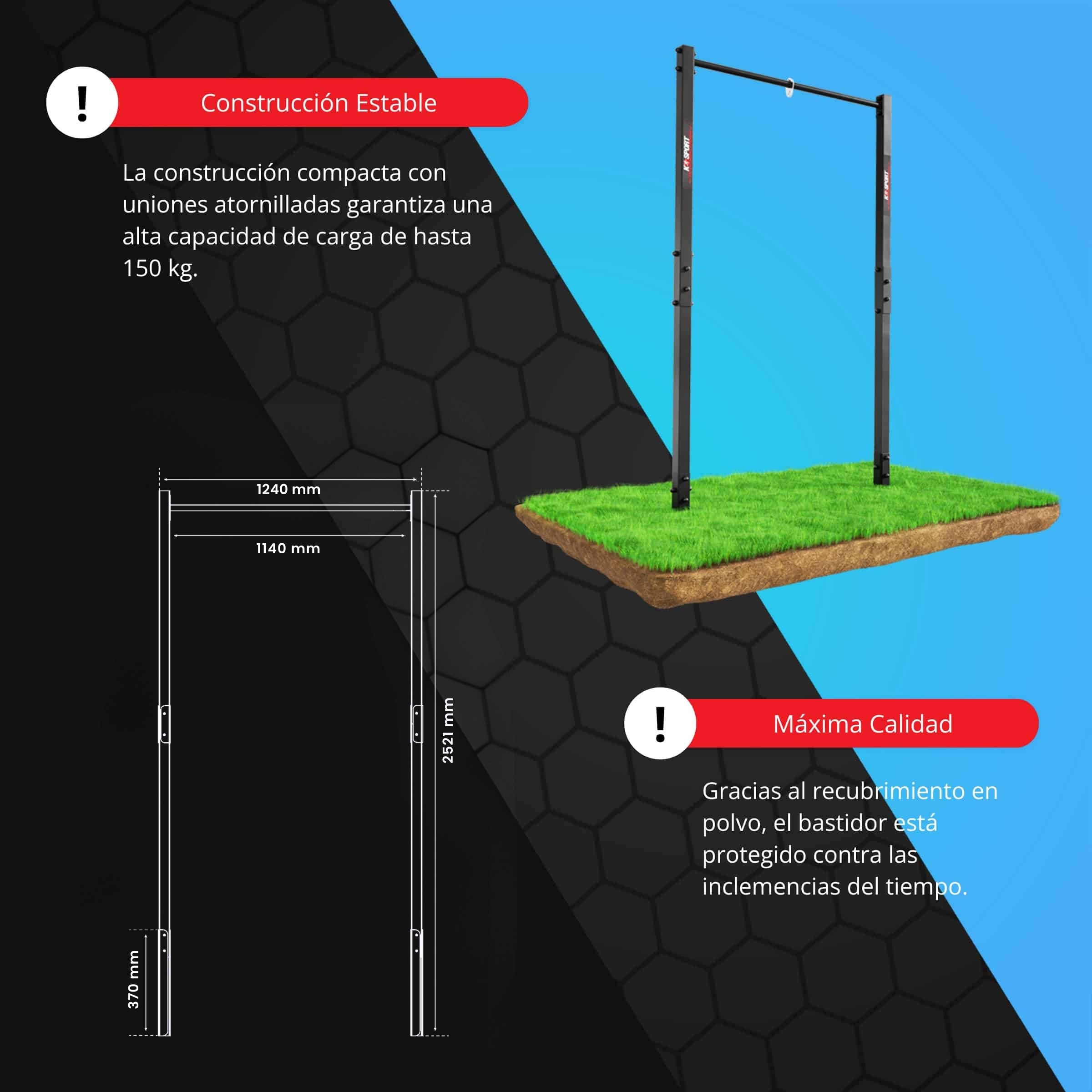 Barra de Dominadas Exterior – Street Workout - K-Sport