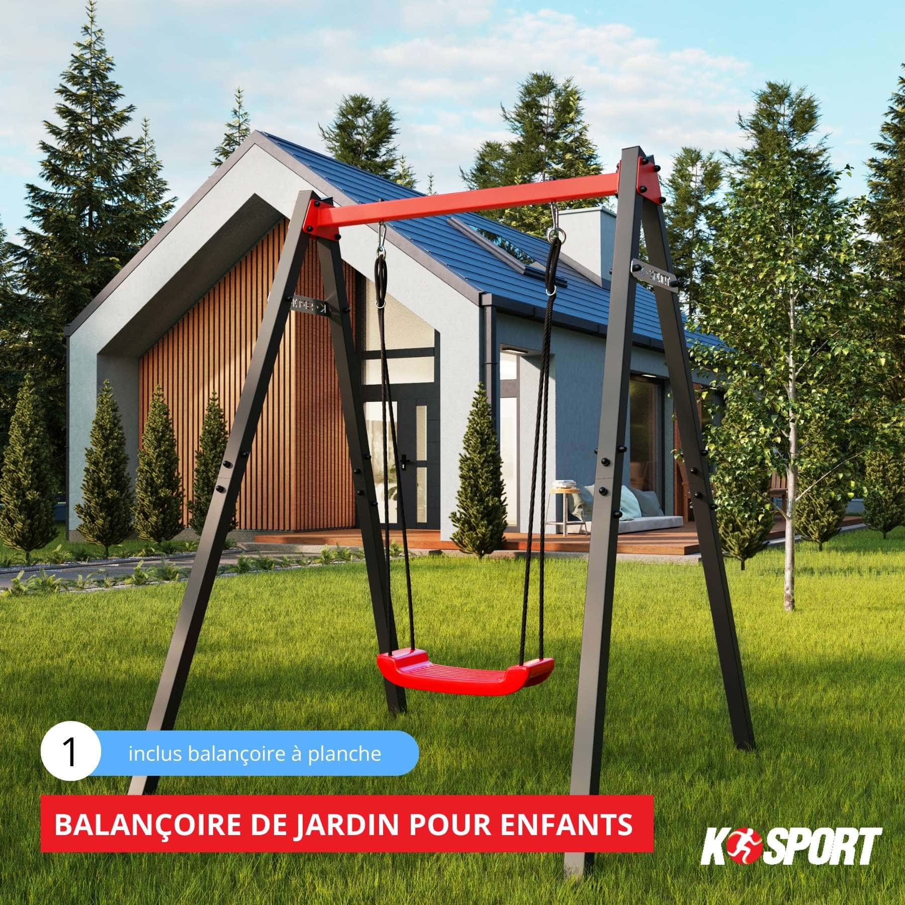 Balançoire de jardin pour enfants avec balançoire