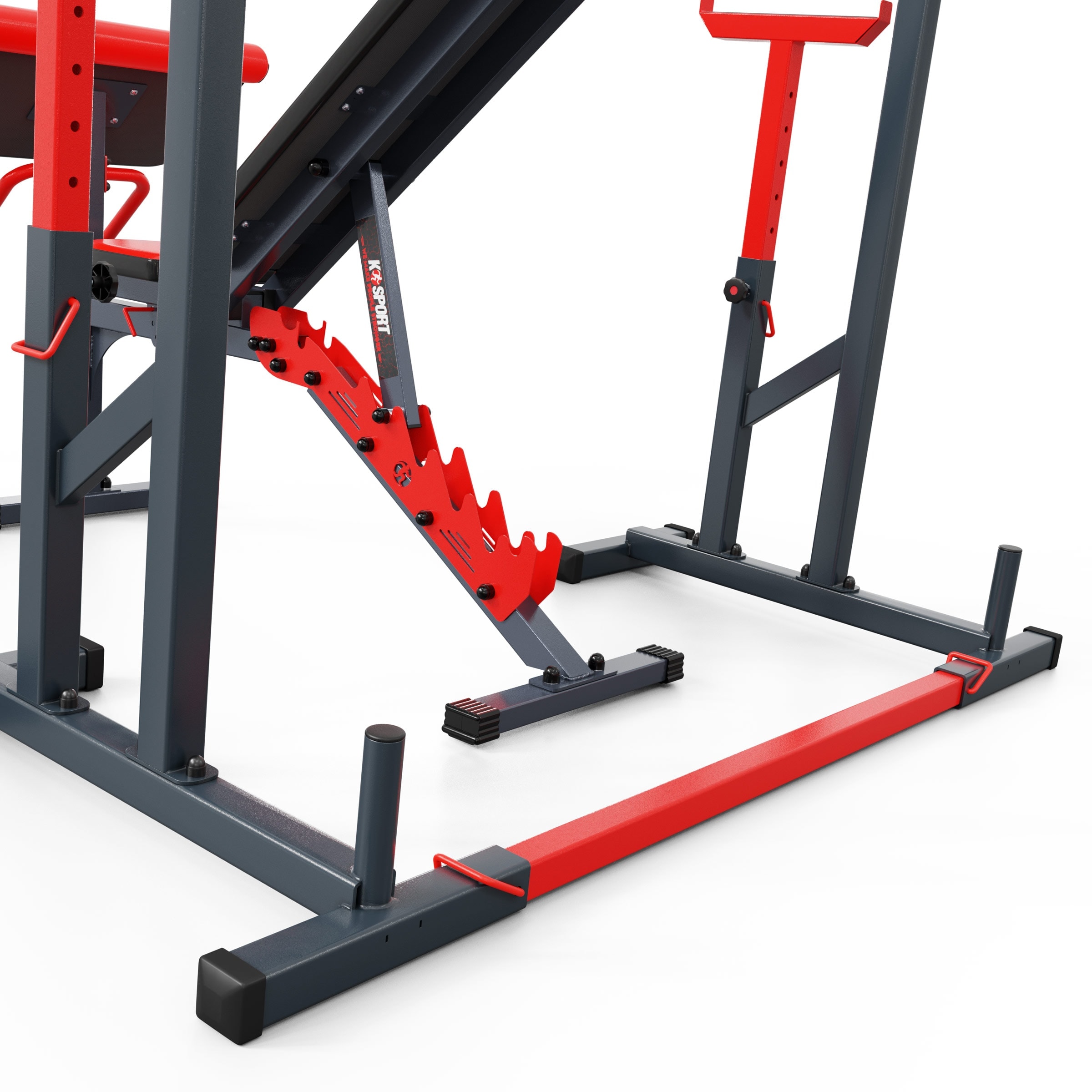 Krachtstation trainingsset met halterbank/fitnessbank + halterrek ...