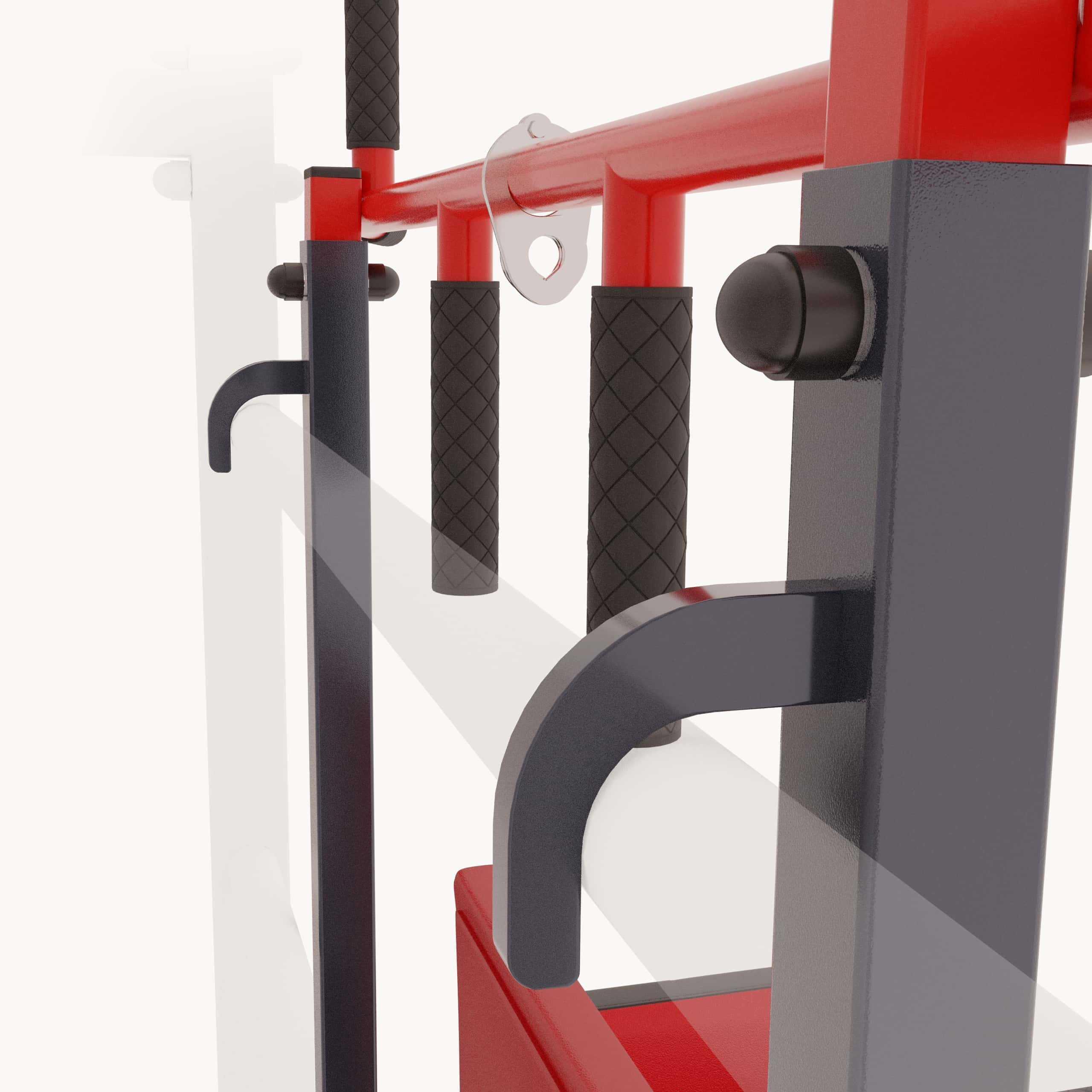 Optrekstang + rekstok voor wandrekken 2in1